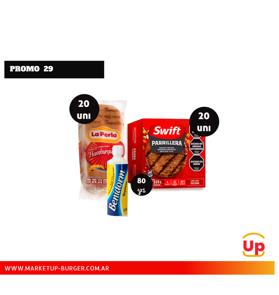 PROMO 29 - 20 Medallones Swift Parrillera x 80 grs + 20 Pan de ...